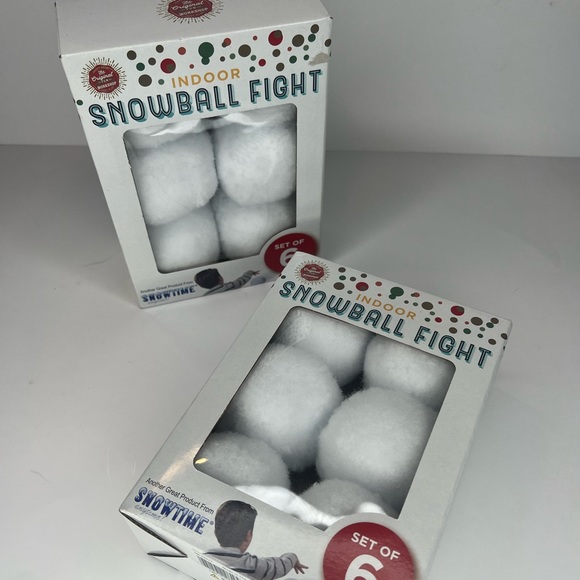 None | Toys | New Indoor Snowball Fight Set Of 2 Soft Snowballs ...